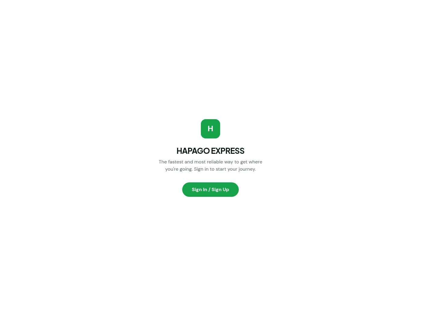 HapaGO Express Dashboard