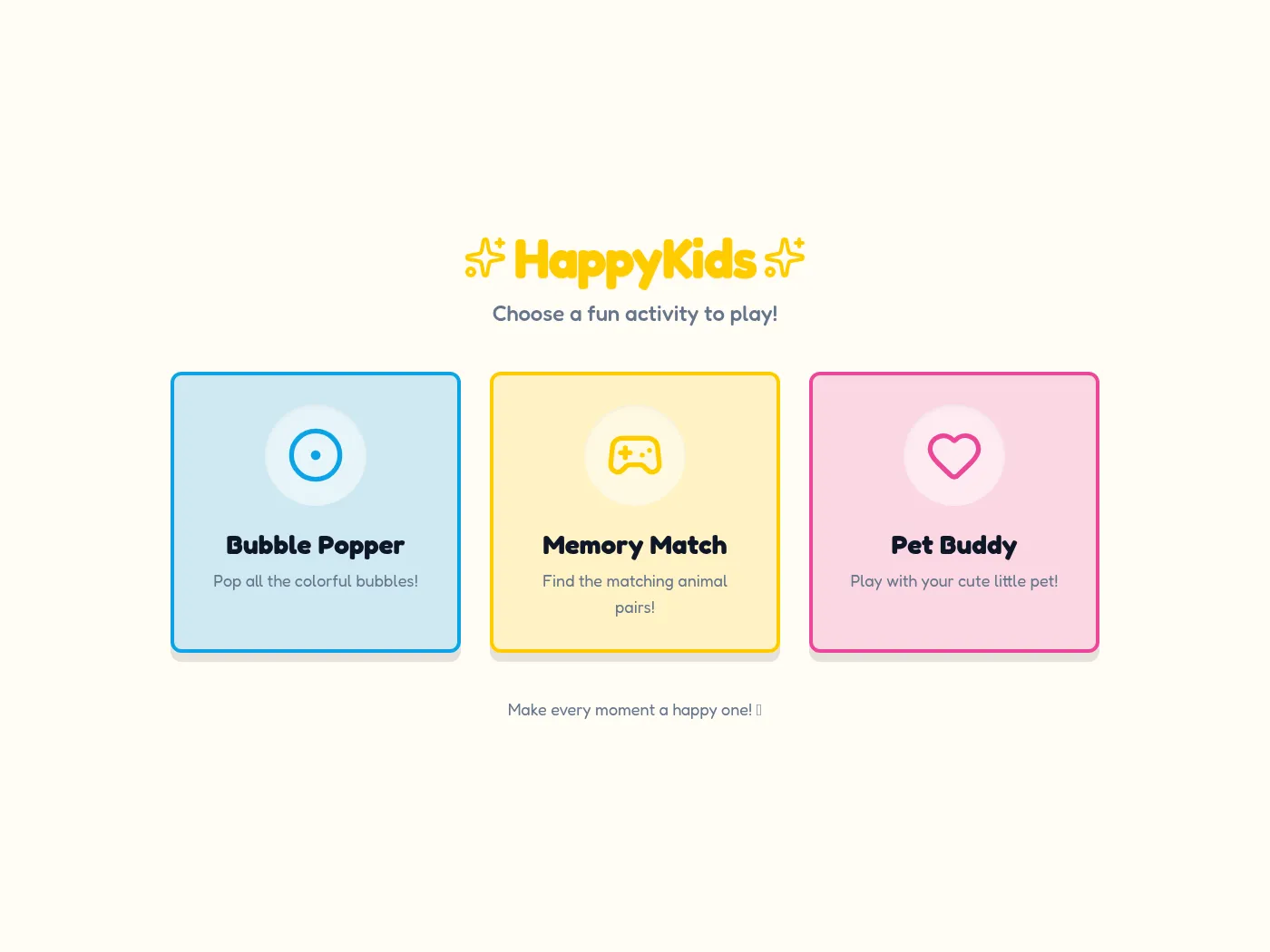 HappyKids Fun App