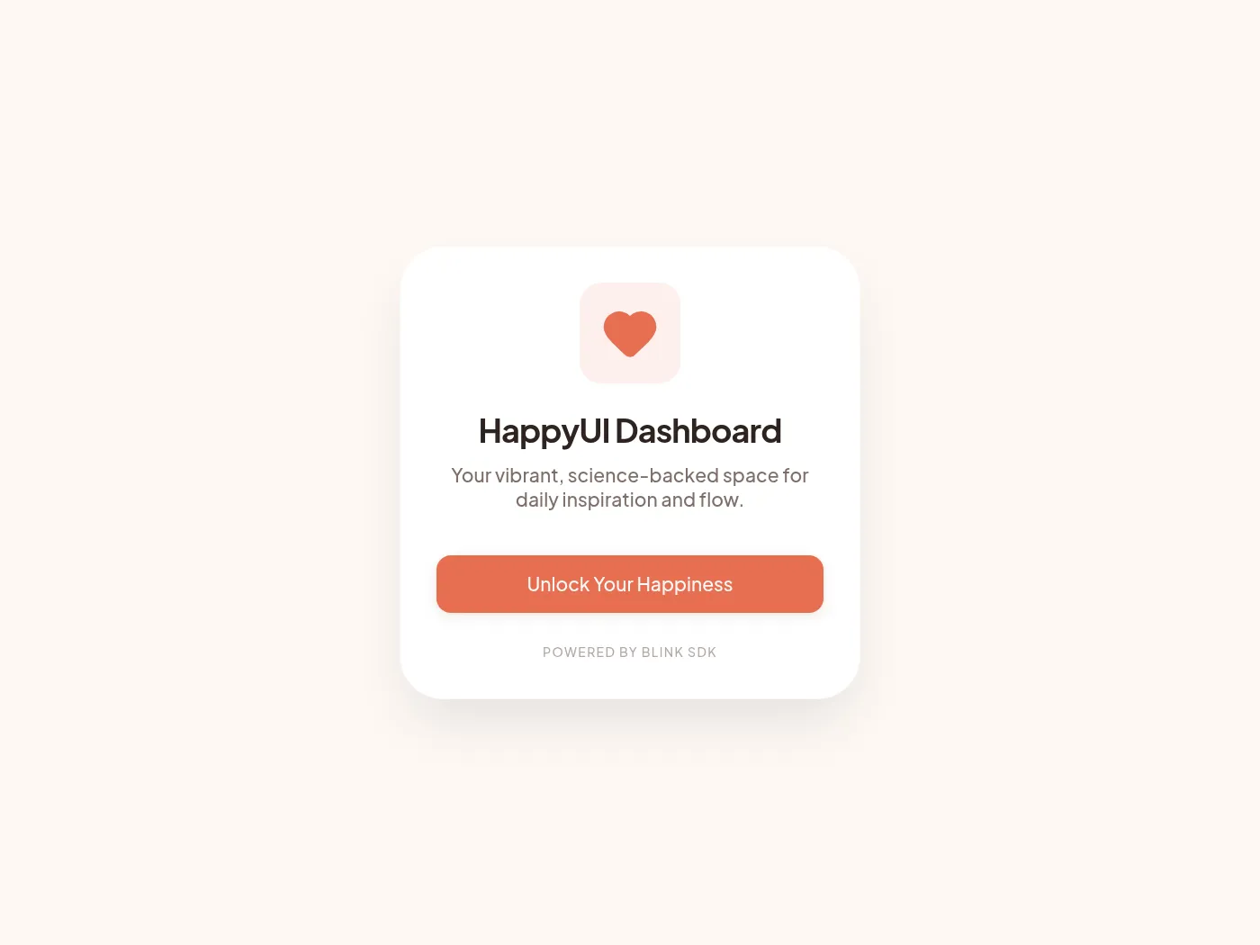 HappyUI Dashboard