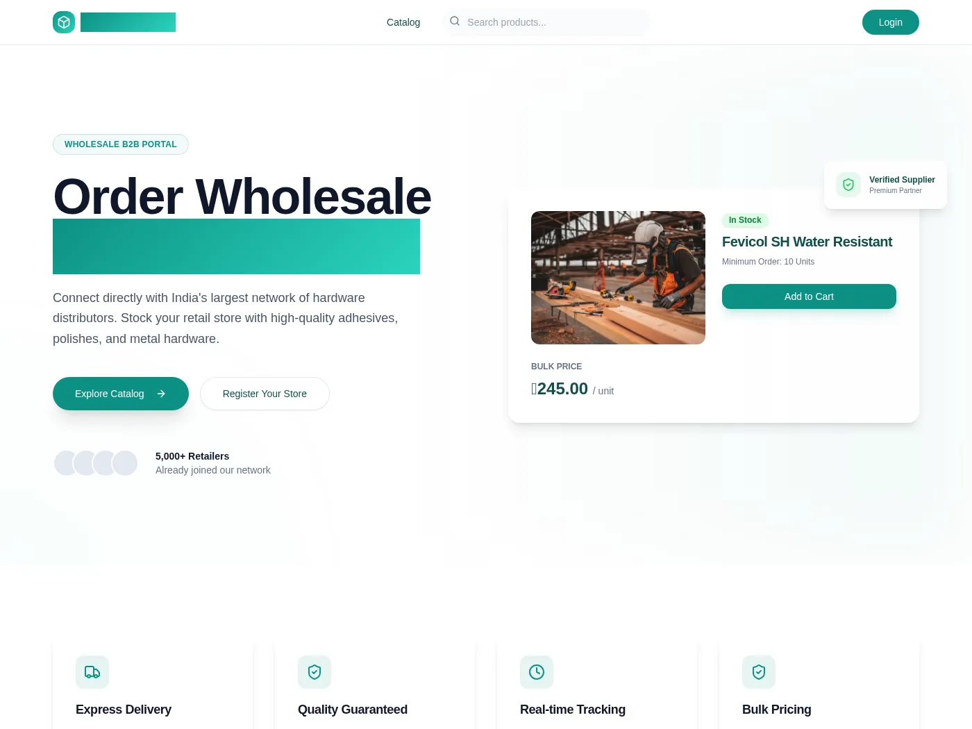 Hardware B2B Portal