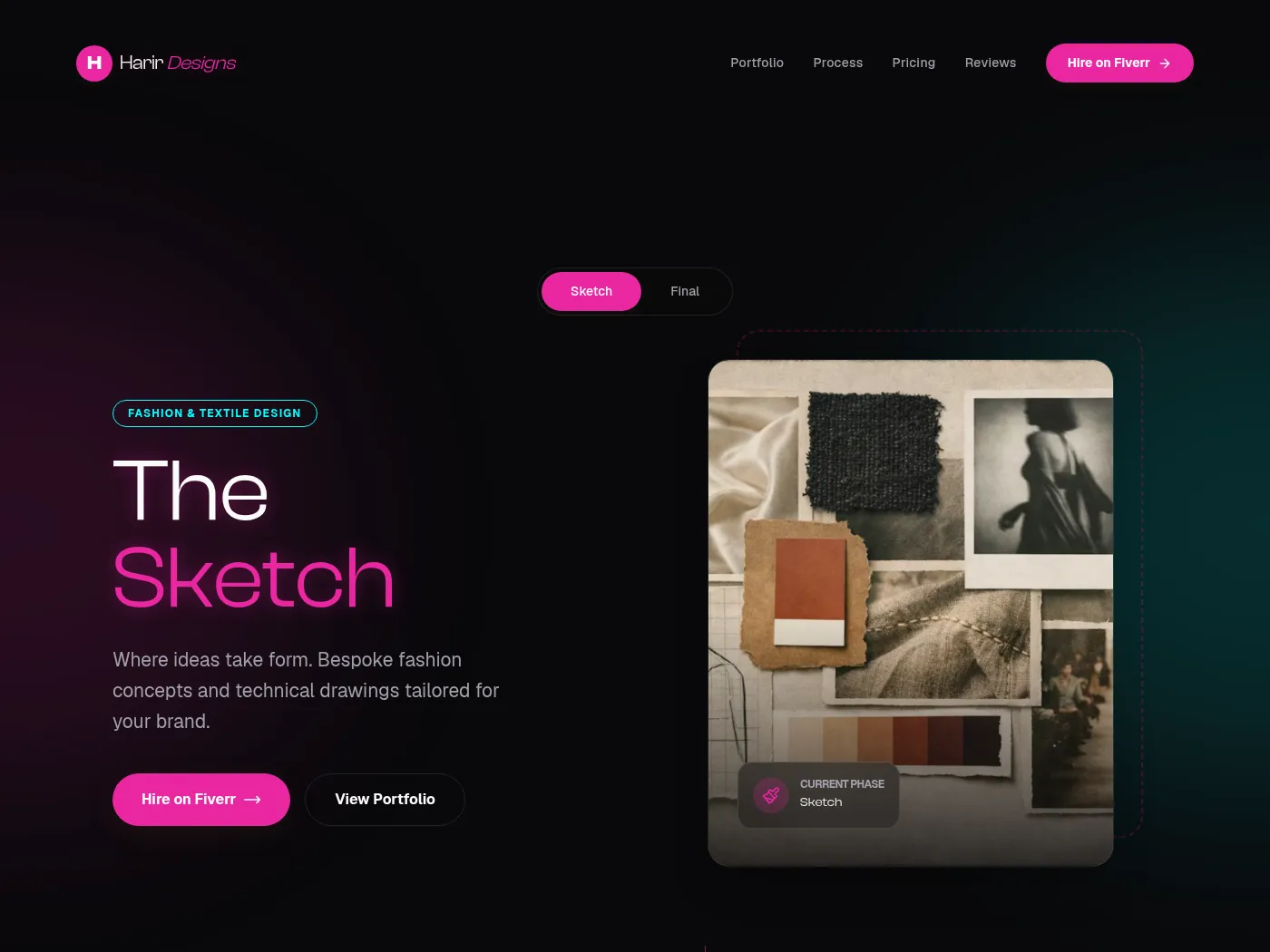 Harir Designs Landing
