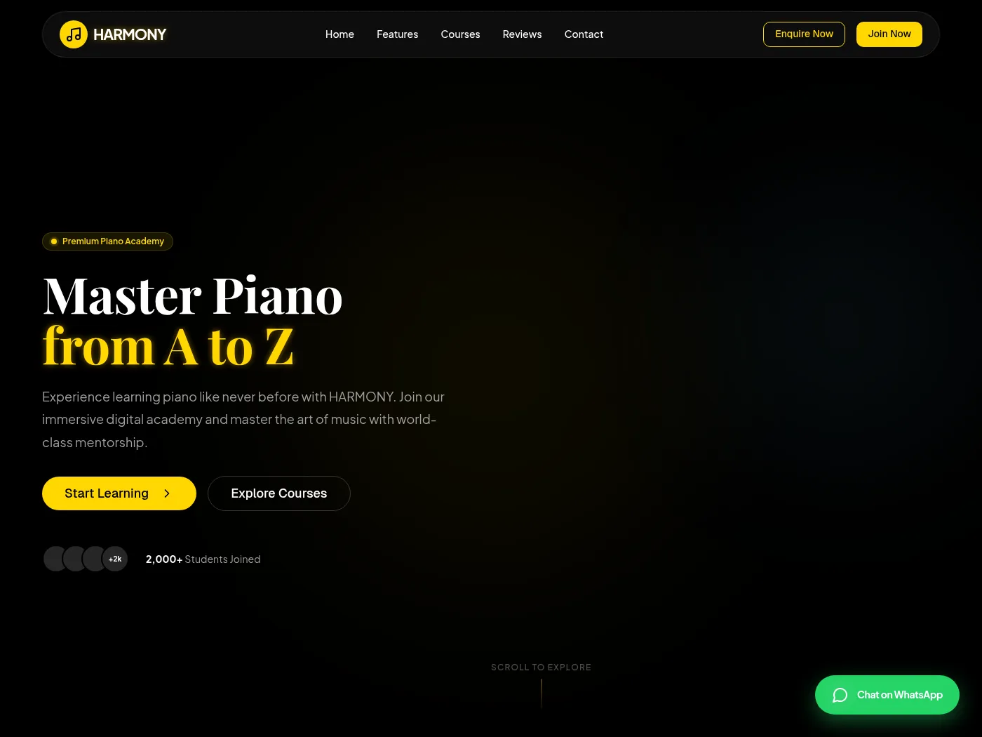 Harmony 3D Piano Academy