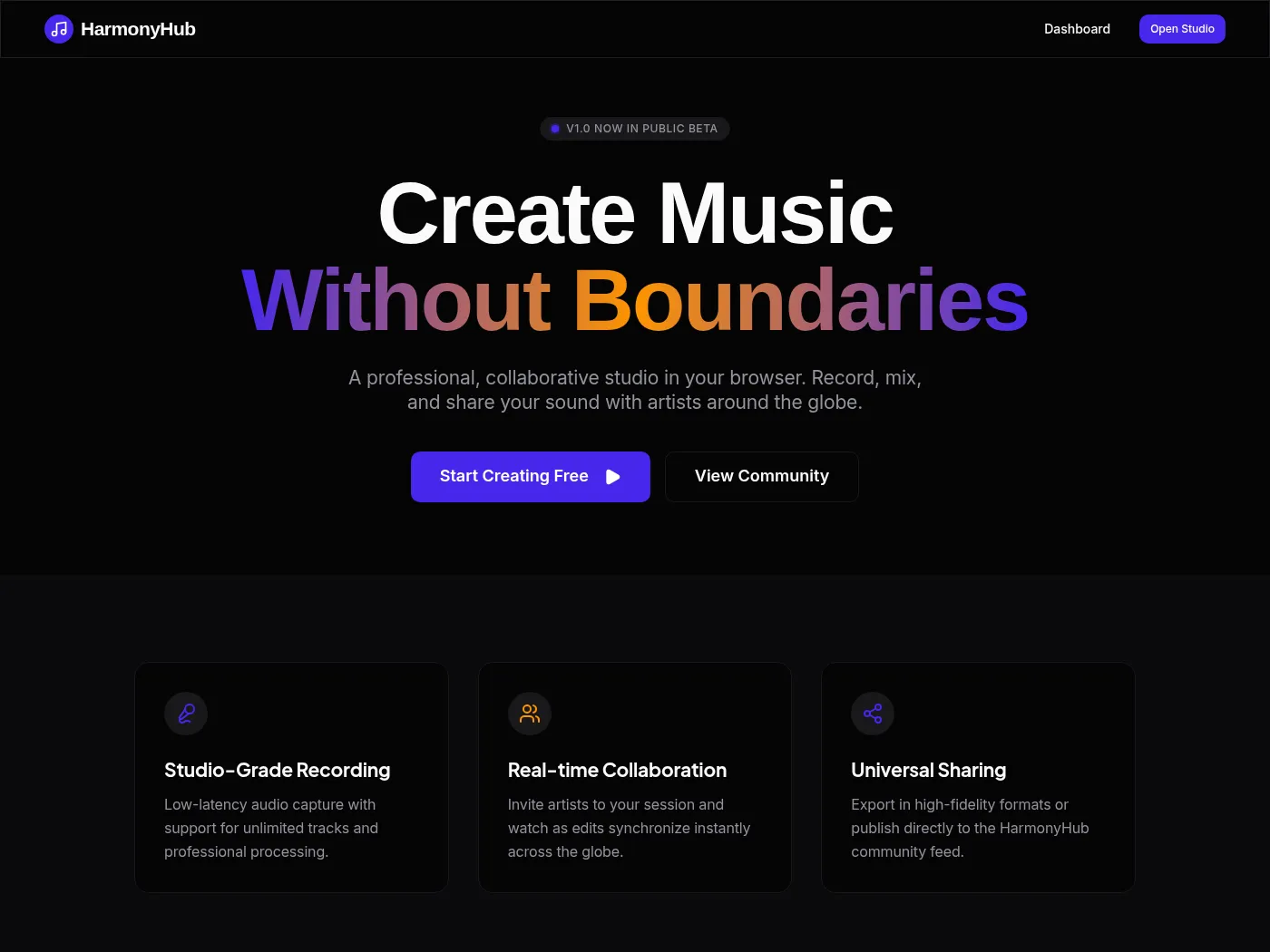 HarmonyHub Studio