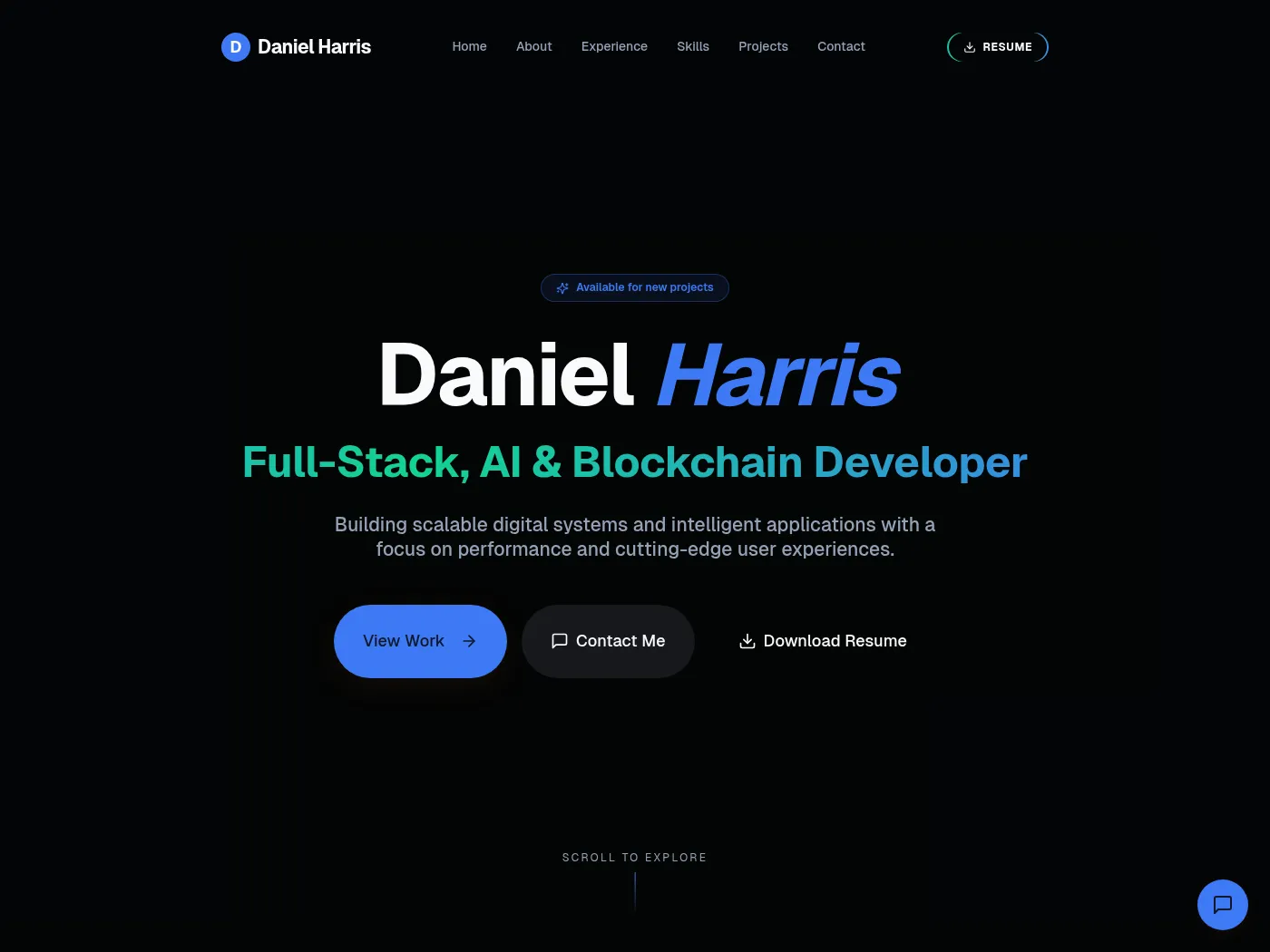 Harris AI Developer Portfolio