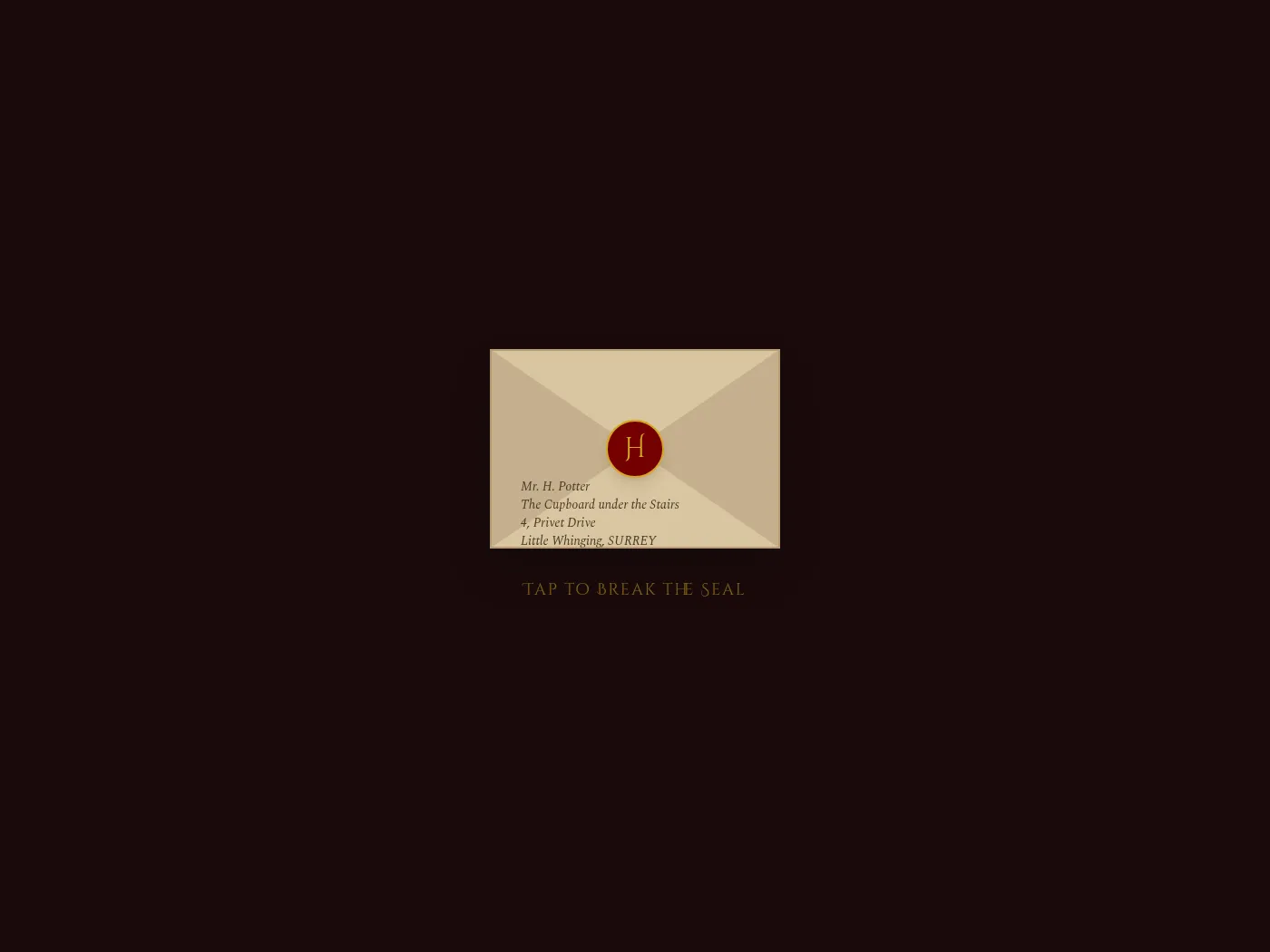 Wizarding Birthday Invite