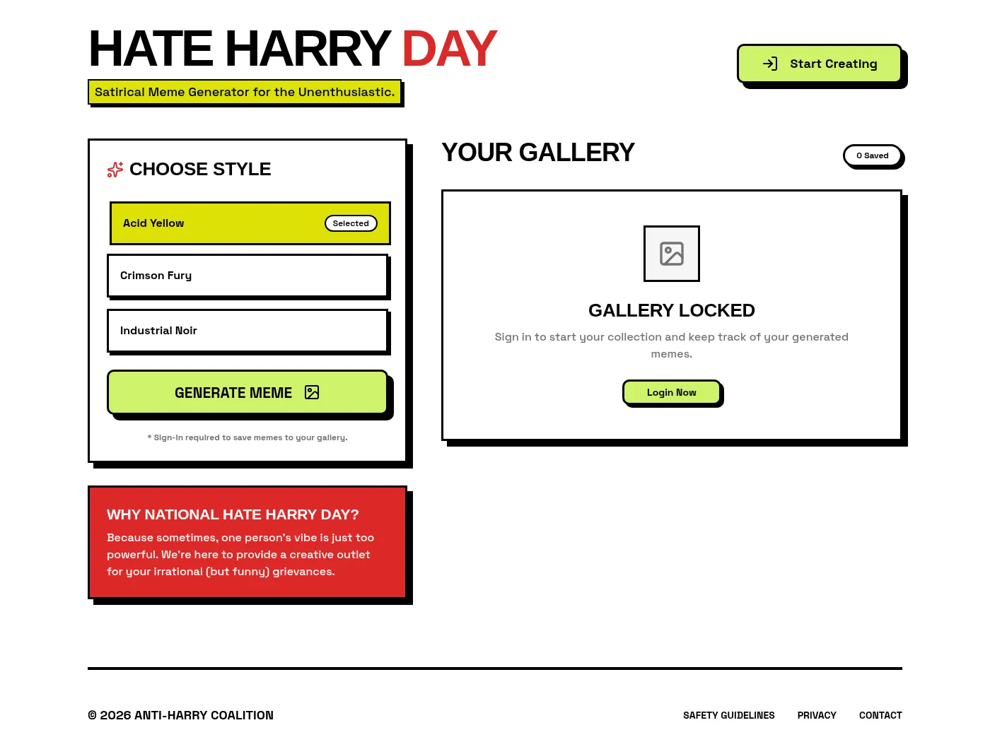 Harry Day Meme Maker