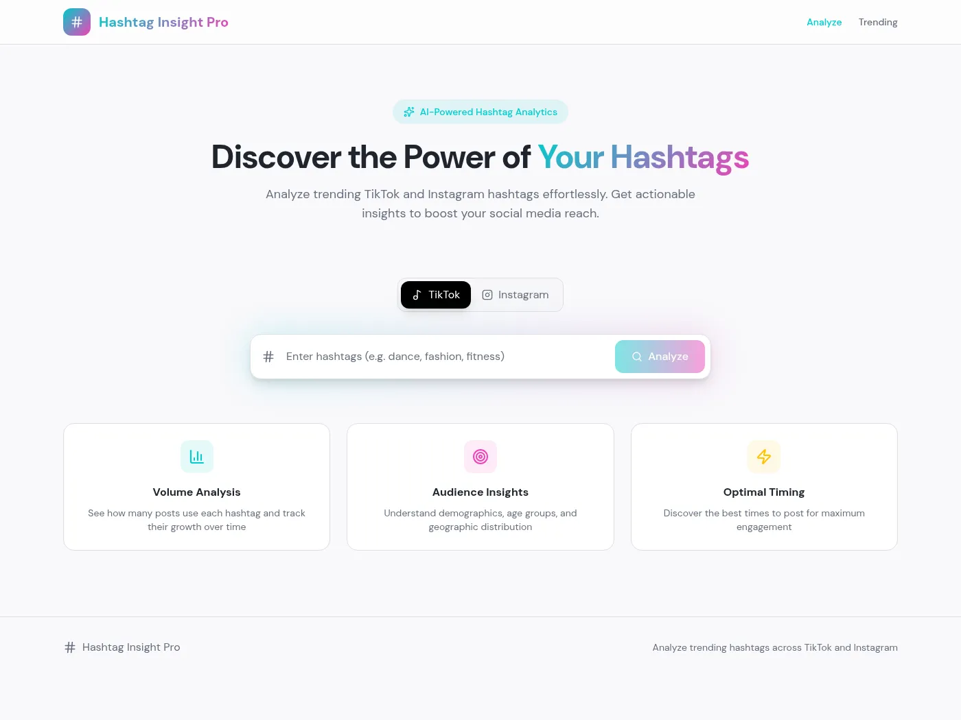 Hashtag Insight Pro