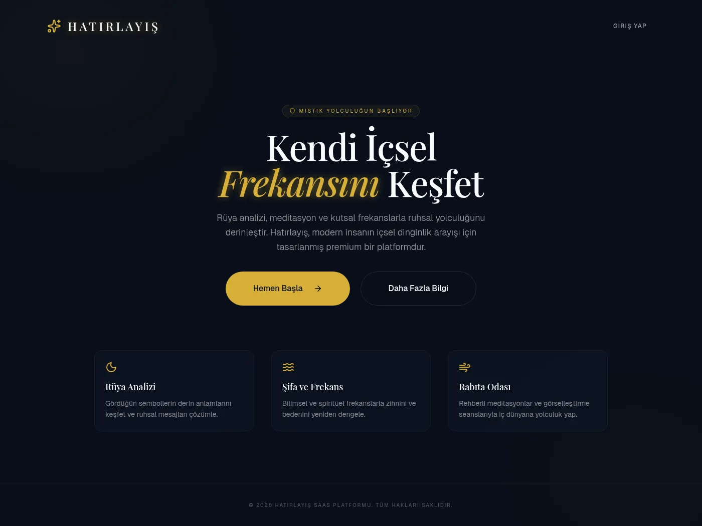Hatırlayış SaaS Platformu