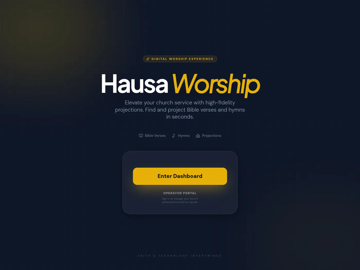 Hausa Church Projector