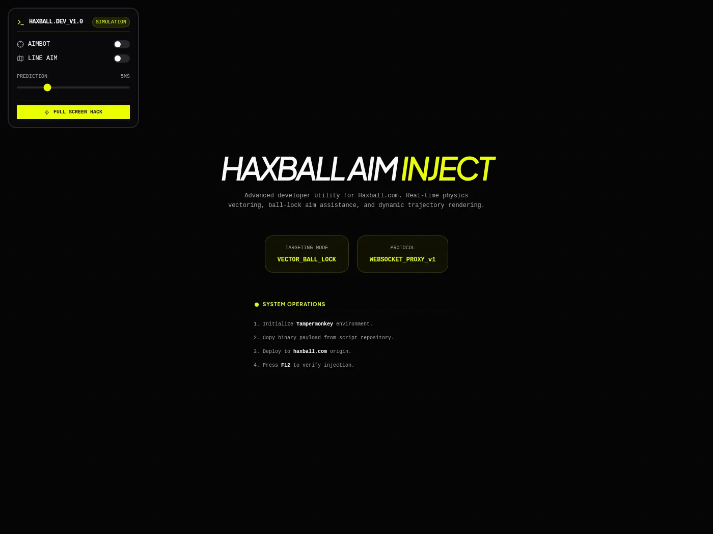 Haxball Aim Assist GUI