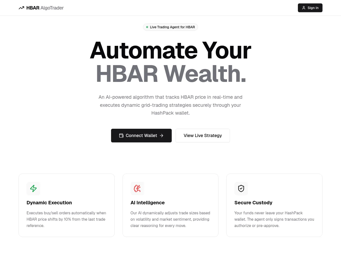 HBAR AlgoTrader