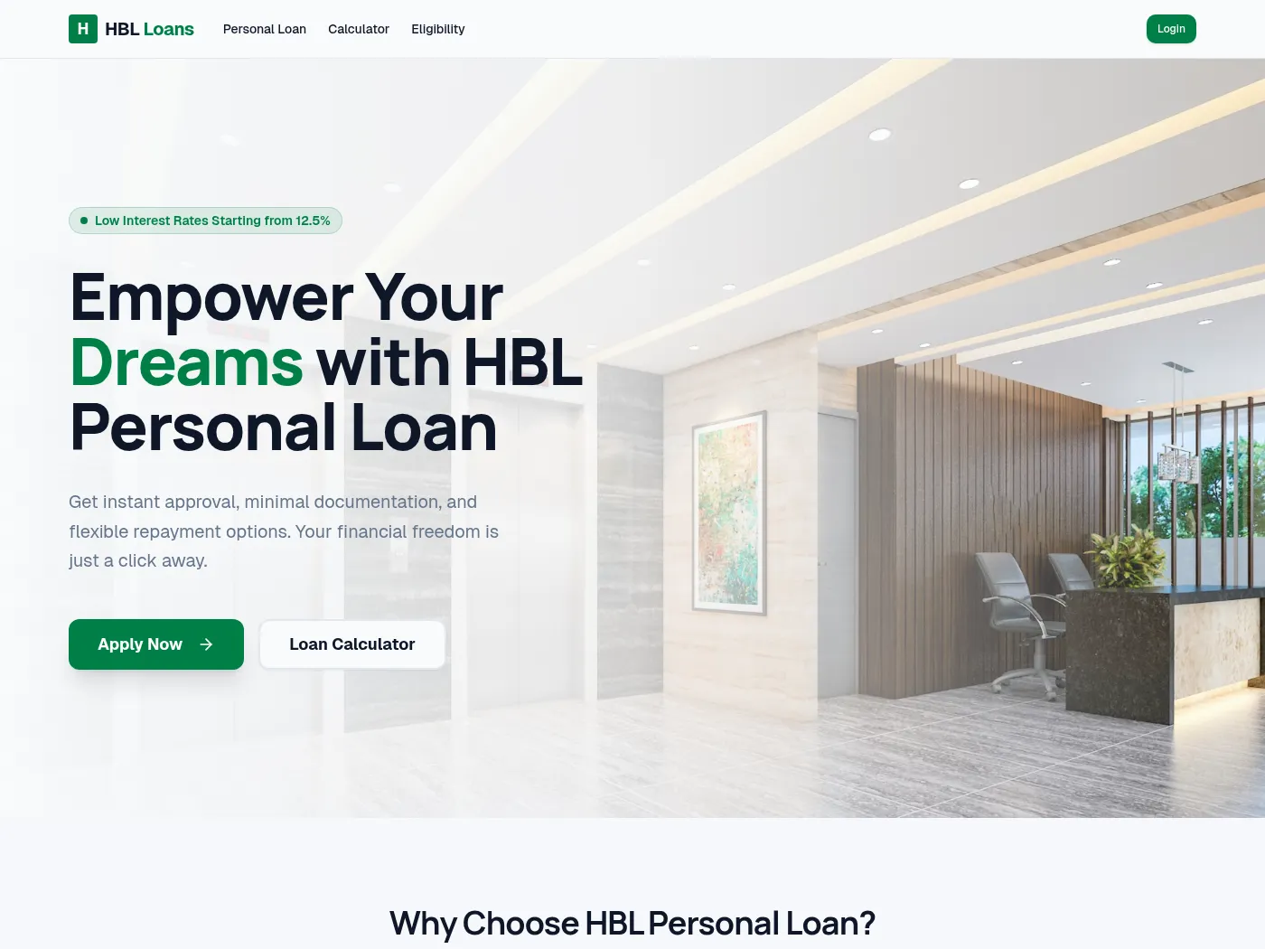 HBL Personal Loan Portal
