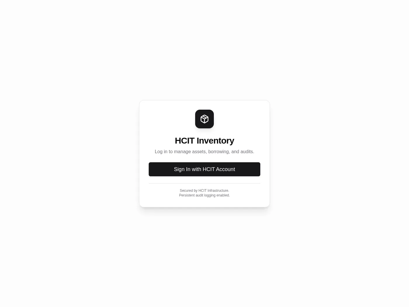 HCIT Inventory System