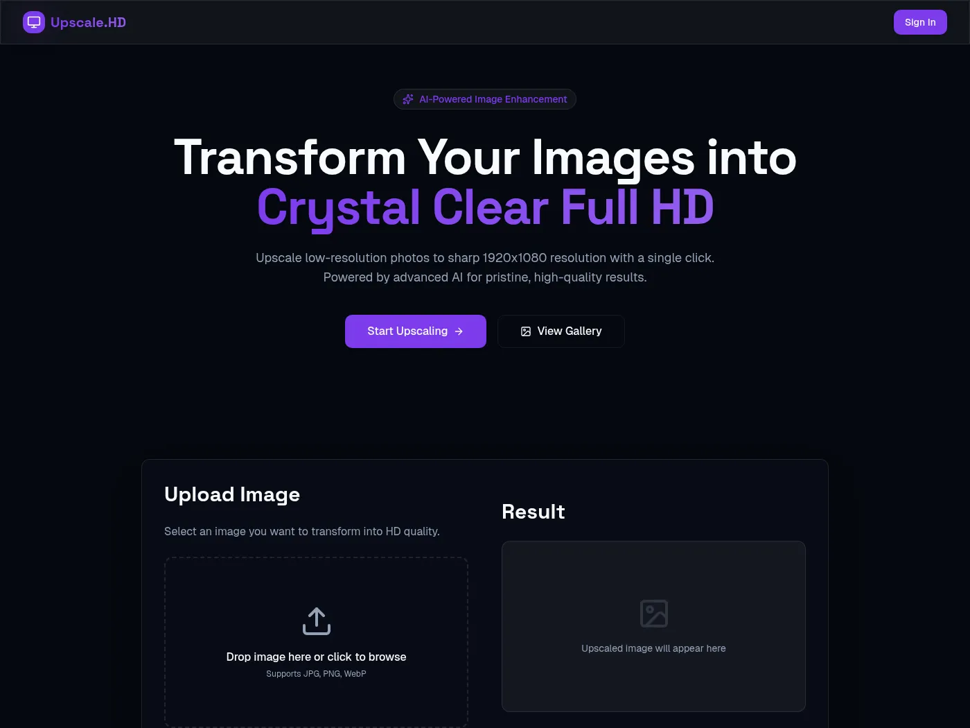 HD Image UpScaler