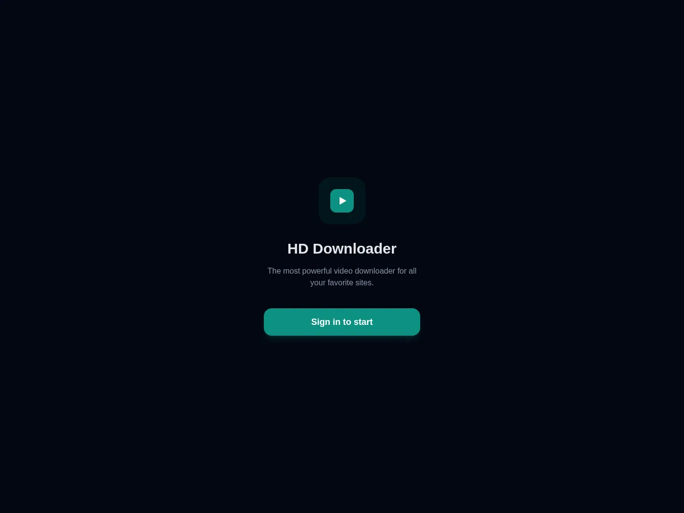 HD Video Downloader Clone