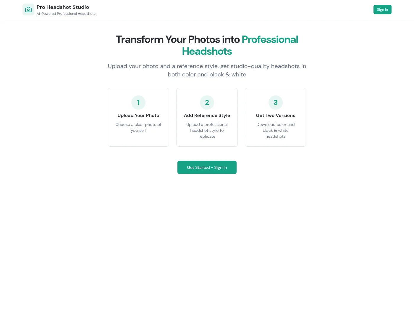 Pro Headshot Studio