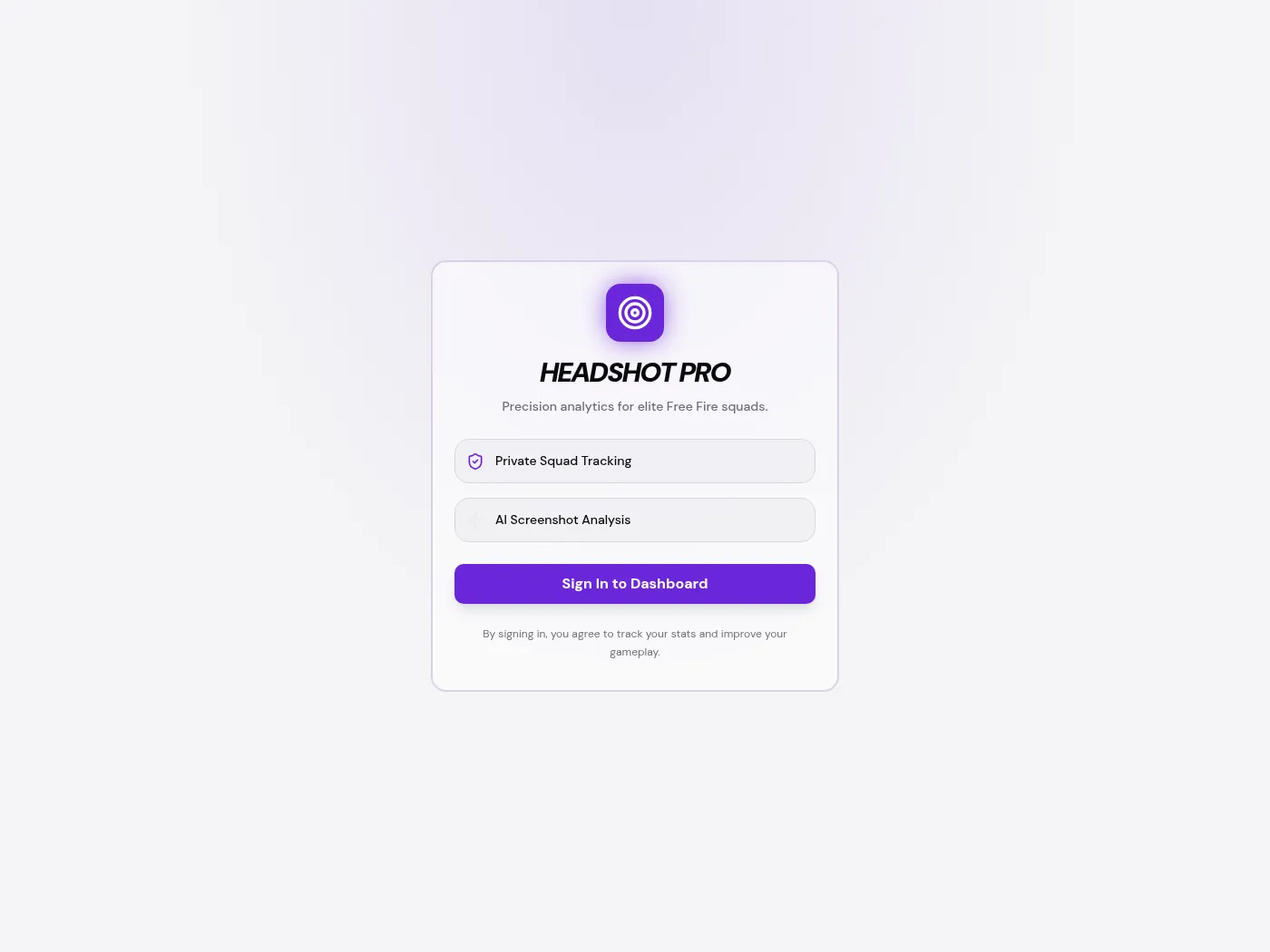 Headshot Pro Tracker