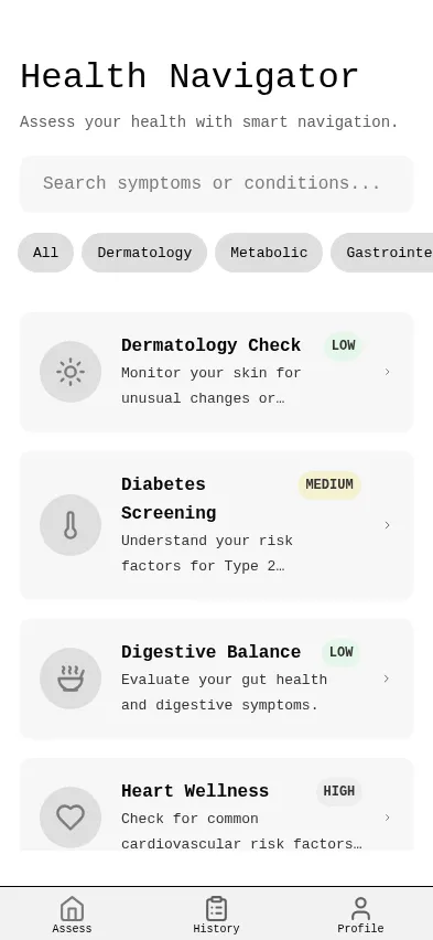 Health Check Navigator