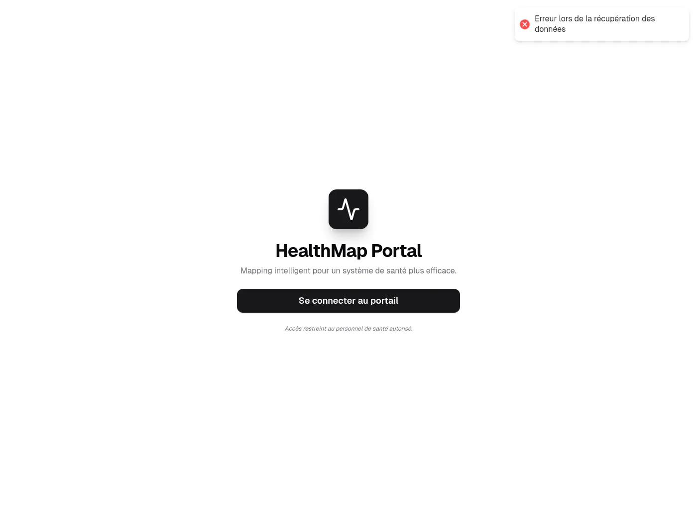 HealthMap Web Portal