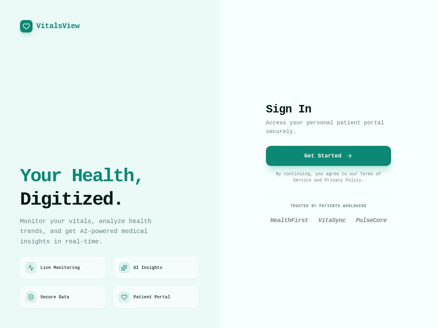 VitalsView Health Monitor