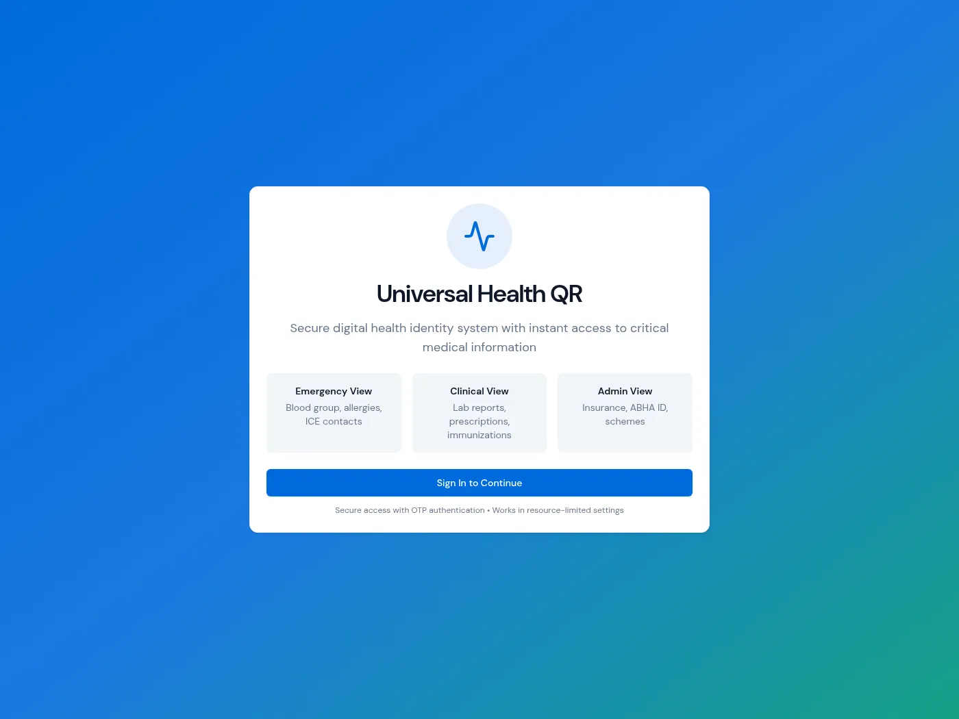 Universal Health QR
