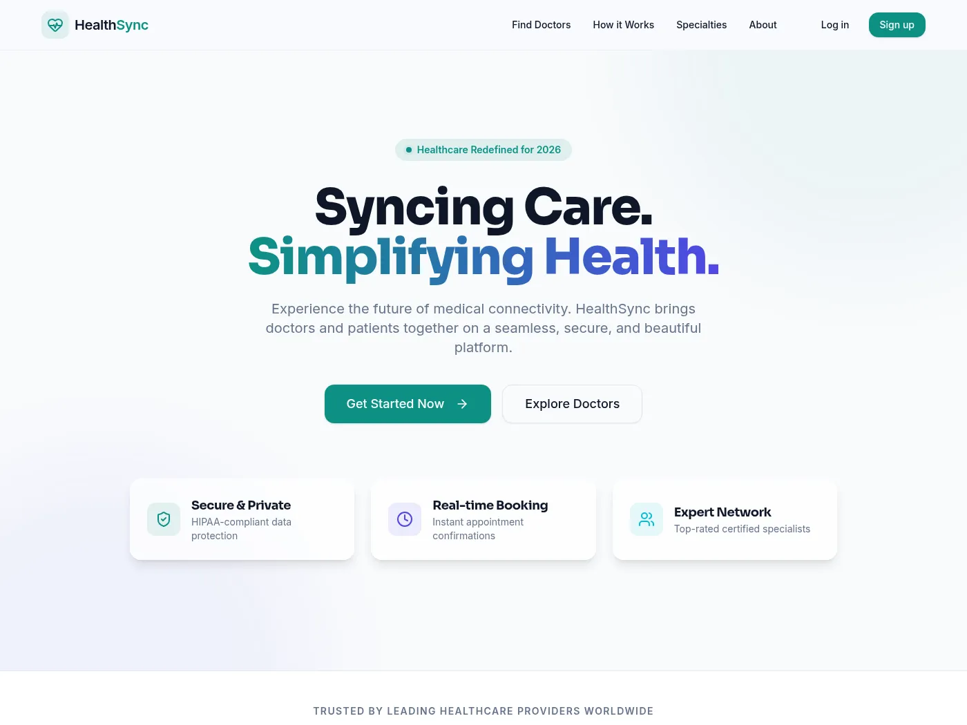 Health Sync Web App