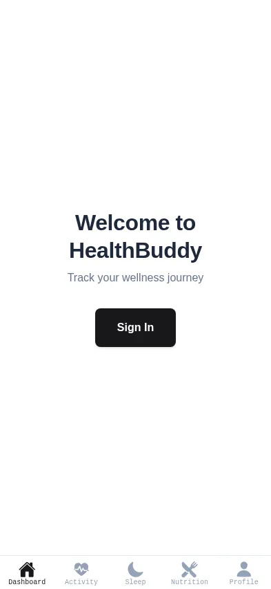 HealthBuddy Tracker