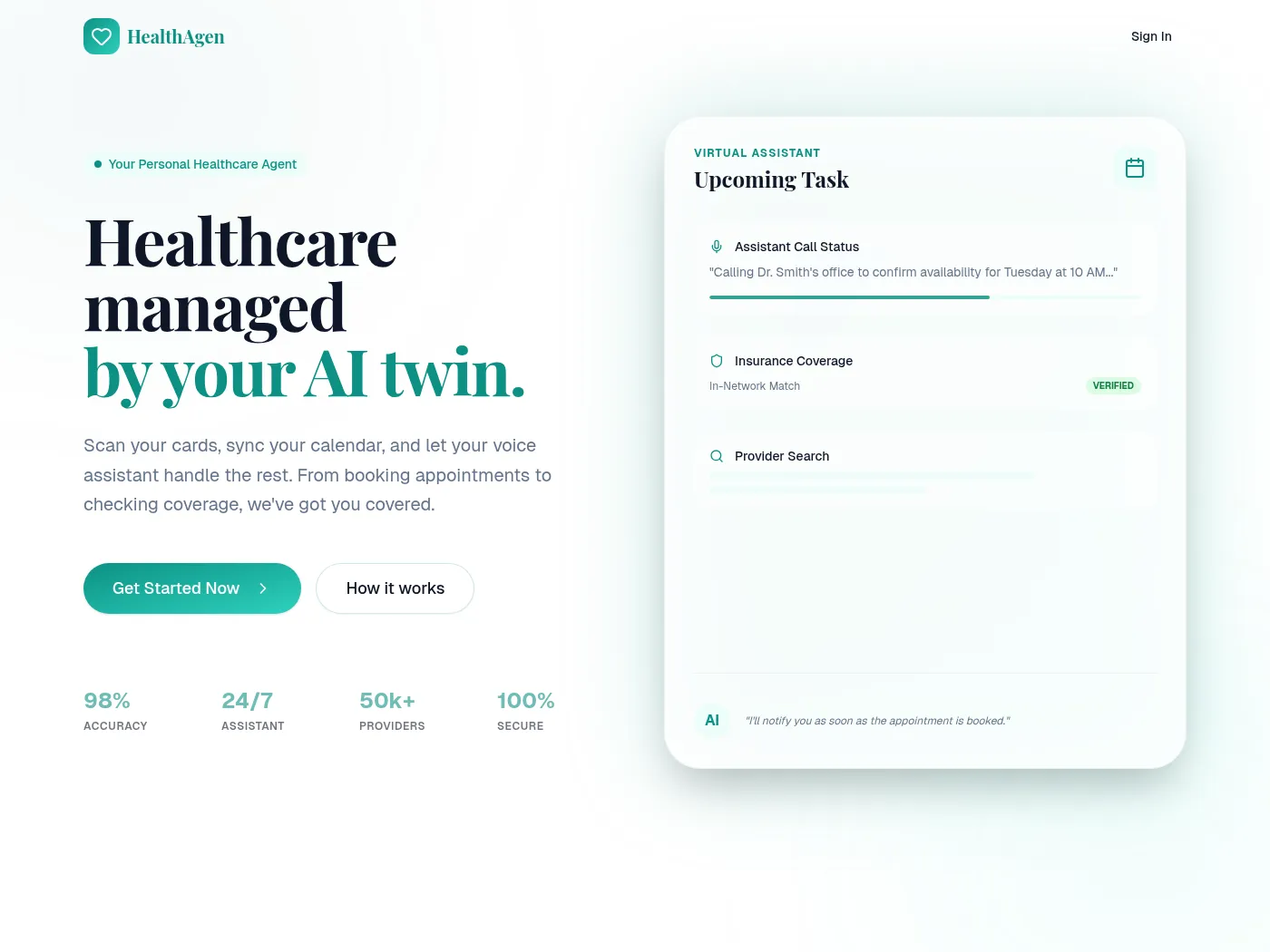 HealthInsure Agent App
