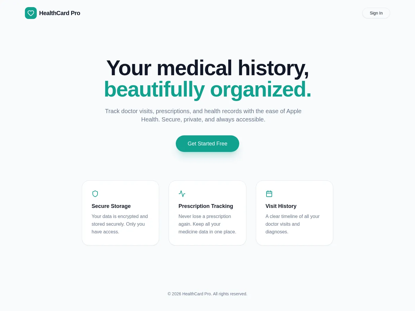 HealthCard Pro