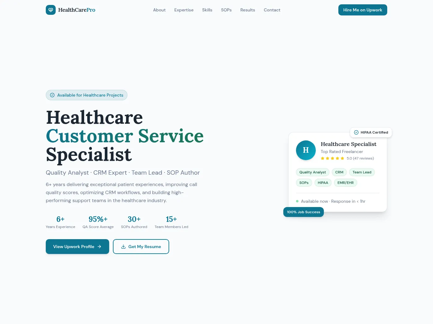 Healthcare Service Portfolio