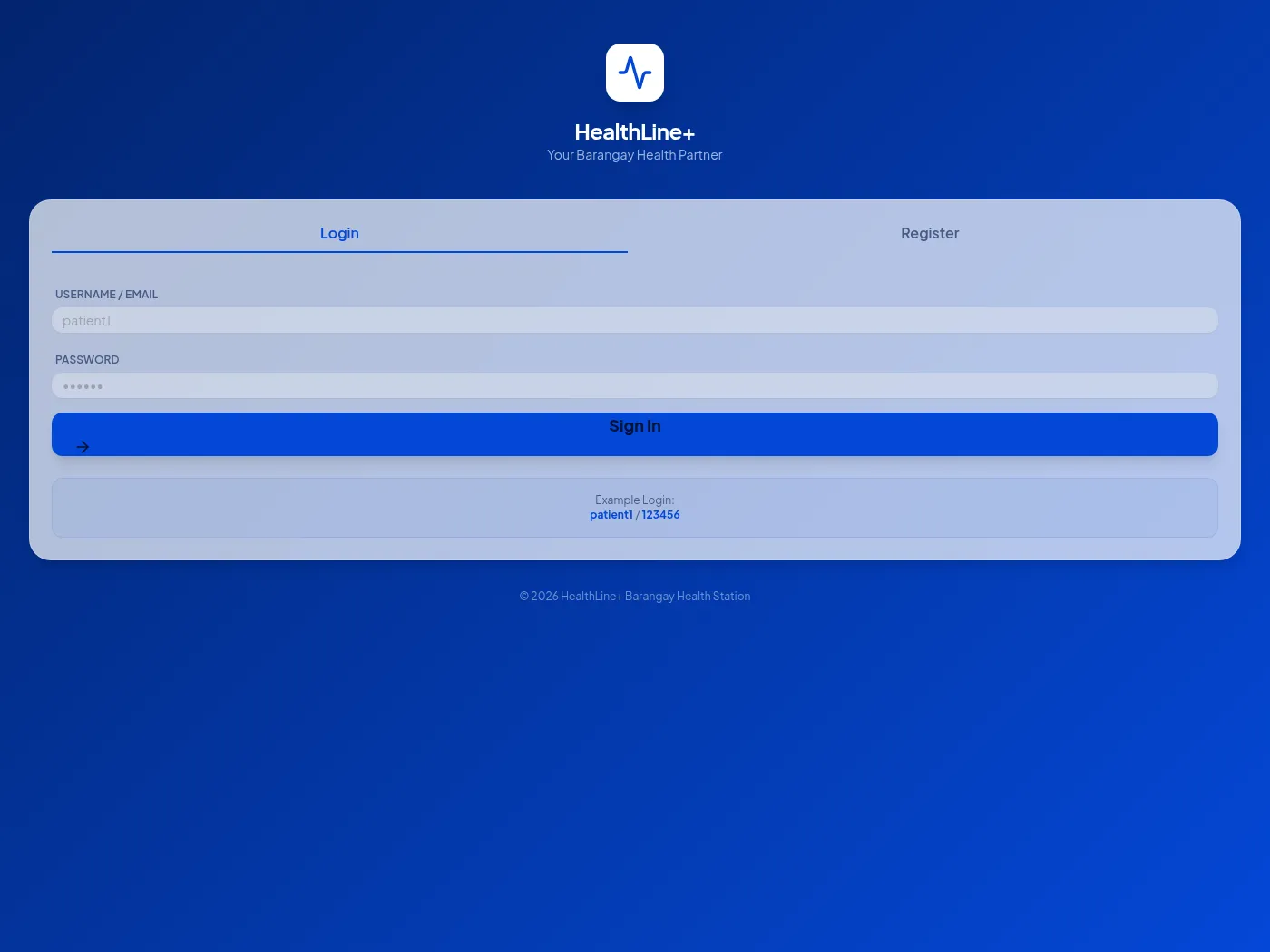 HealthLine+ Mobile Web App