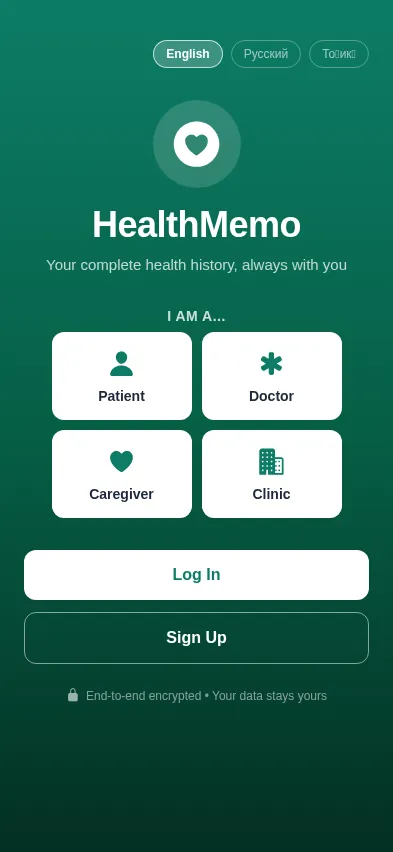 HealthMemory Mobile