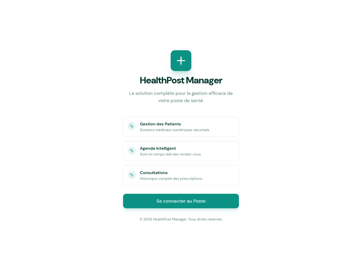HealthPost Manager