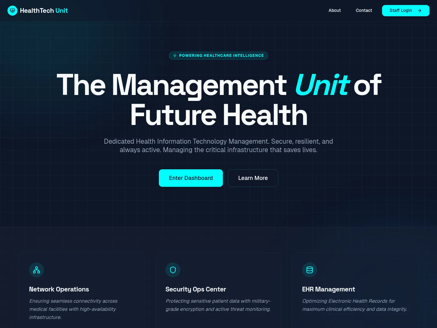 HealthTech Unit Portal