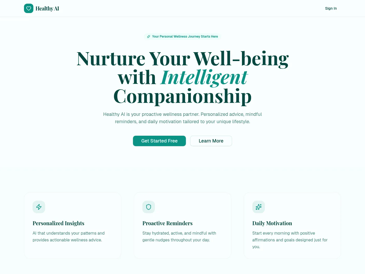 Healthy Companion AI