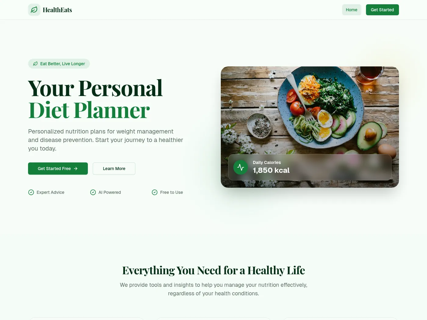 HealthEats Planner