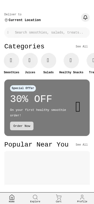 HealthyEats Delivery App
