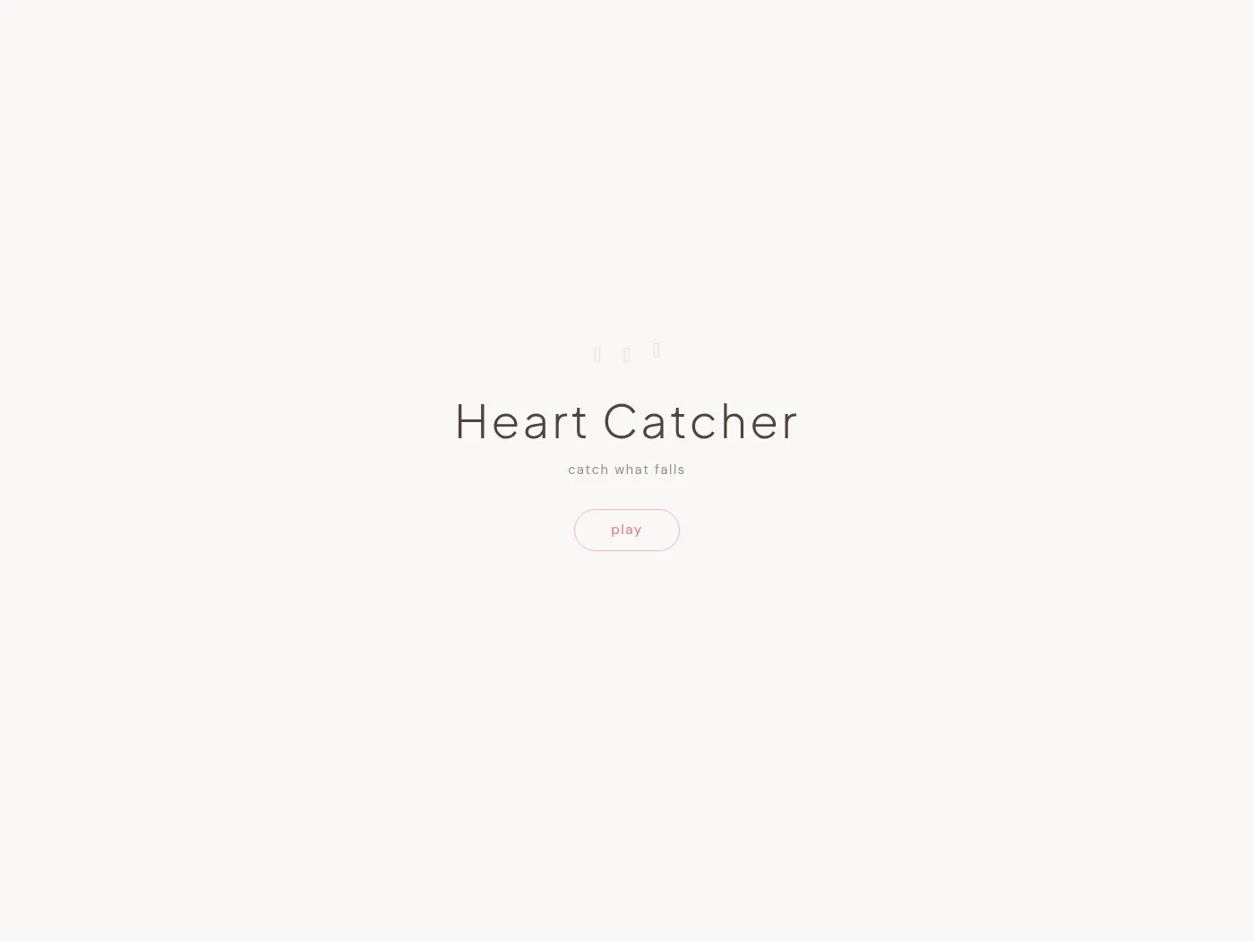 Heart Catcher Game