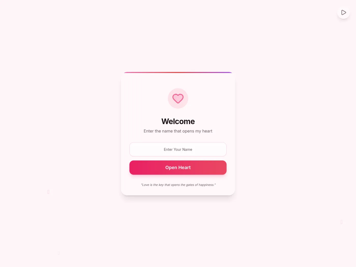 Heartfelt Proposal Web App
