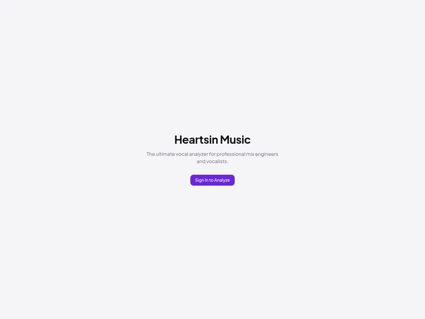 Heartsin Music Analyzer