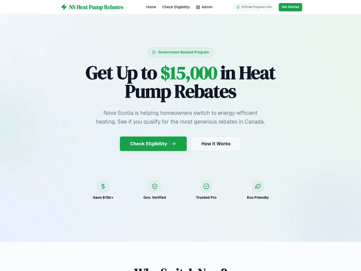 NS Heat Pump Rebates