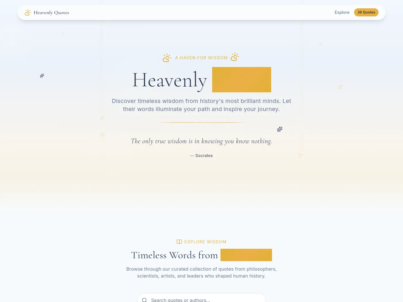 Heavenly Quotes Portal