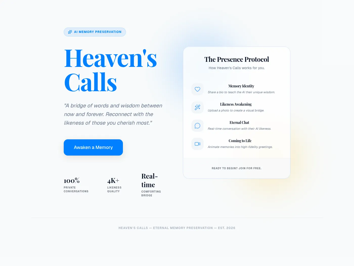 Heaven's Calls AI Chat