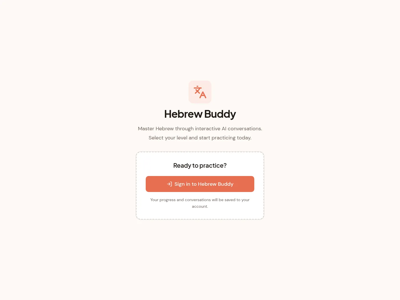 Hebrew Chat Buddy