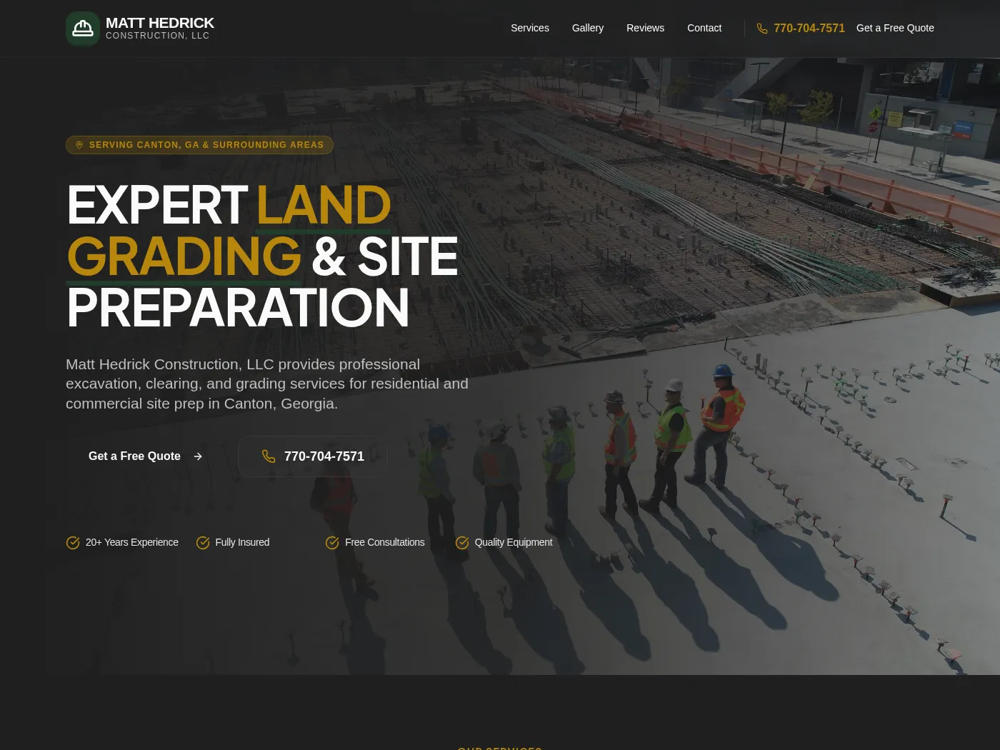 Hedrick Construction Site