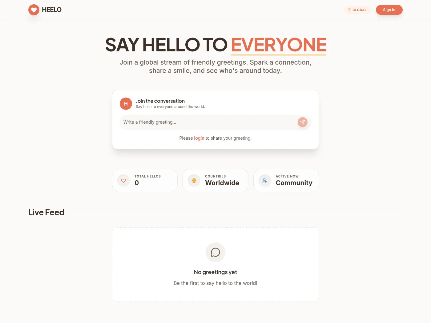 Heelo Social Greet