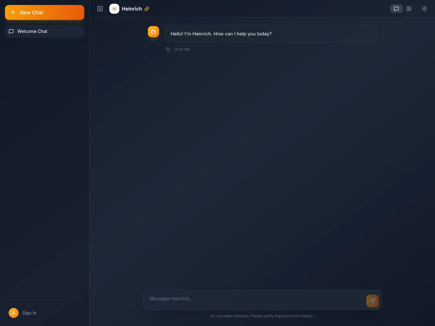 Heinrich AI Chatbot