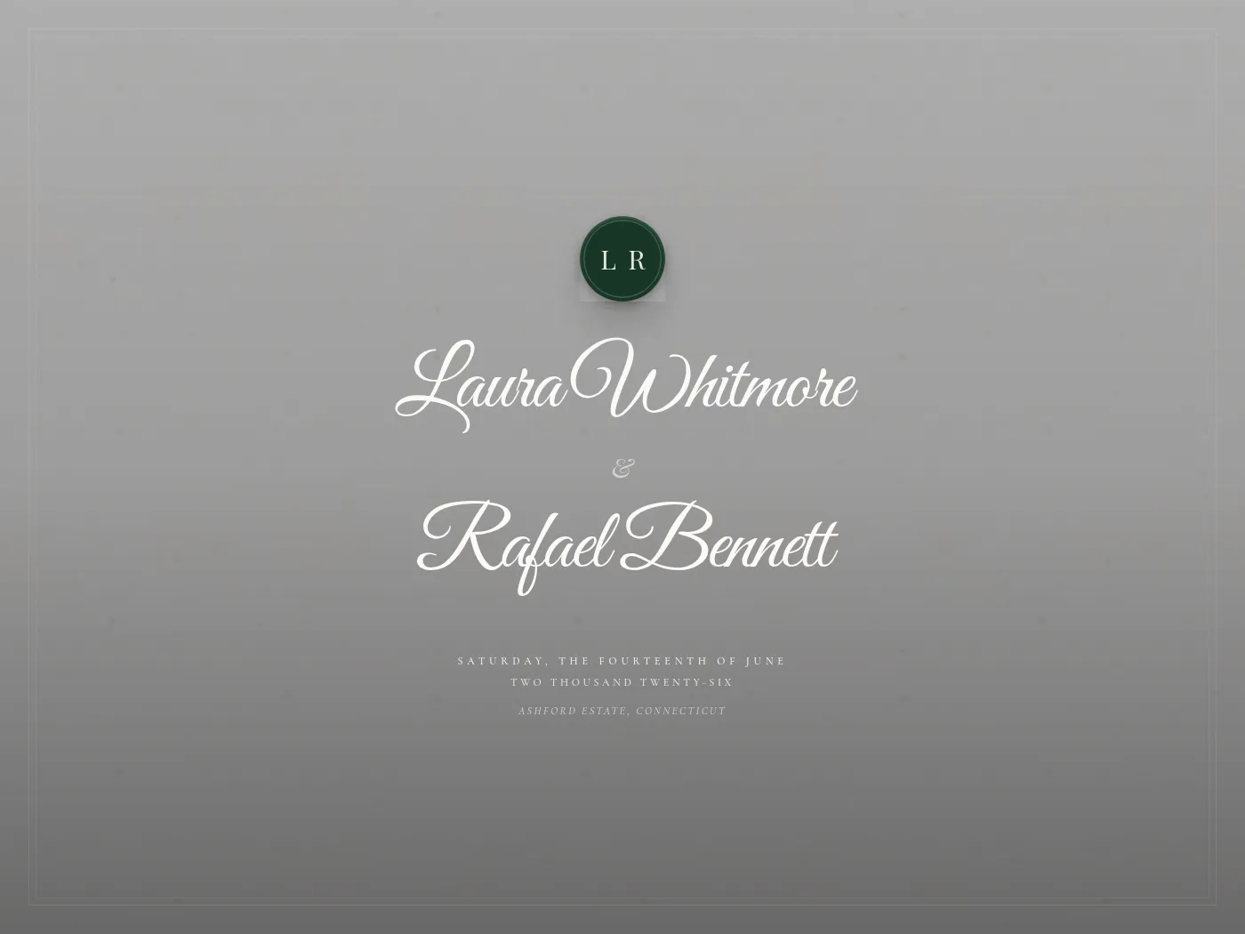 Heirloom Wedding Web Suite