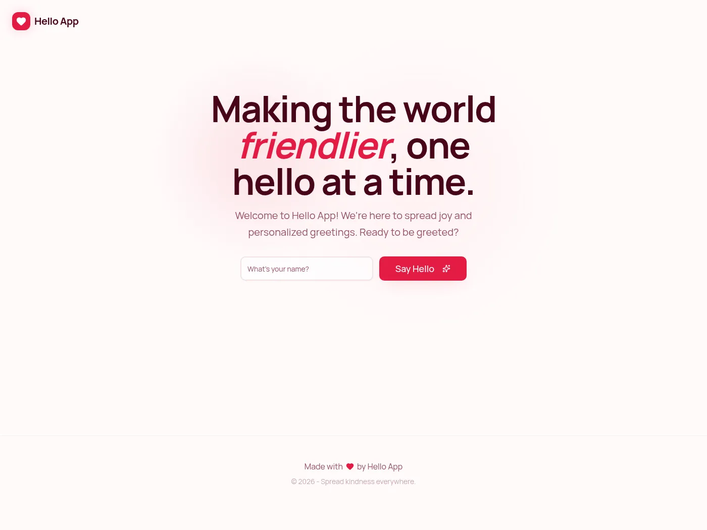 Hello App