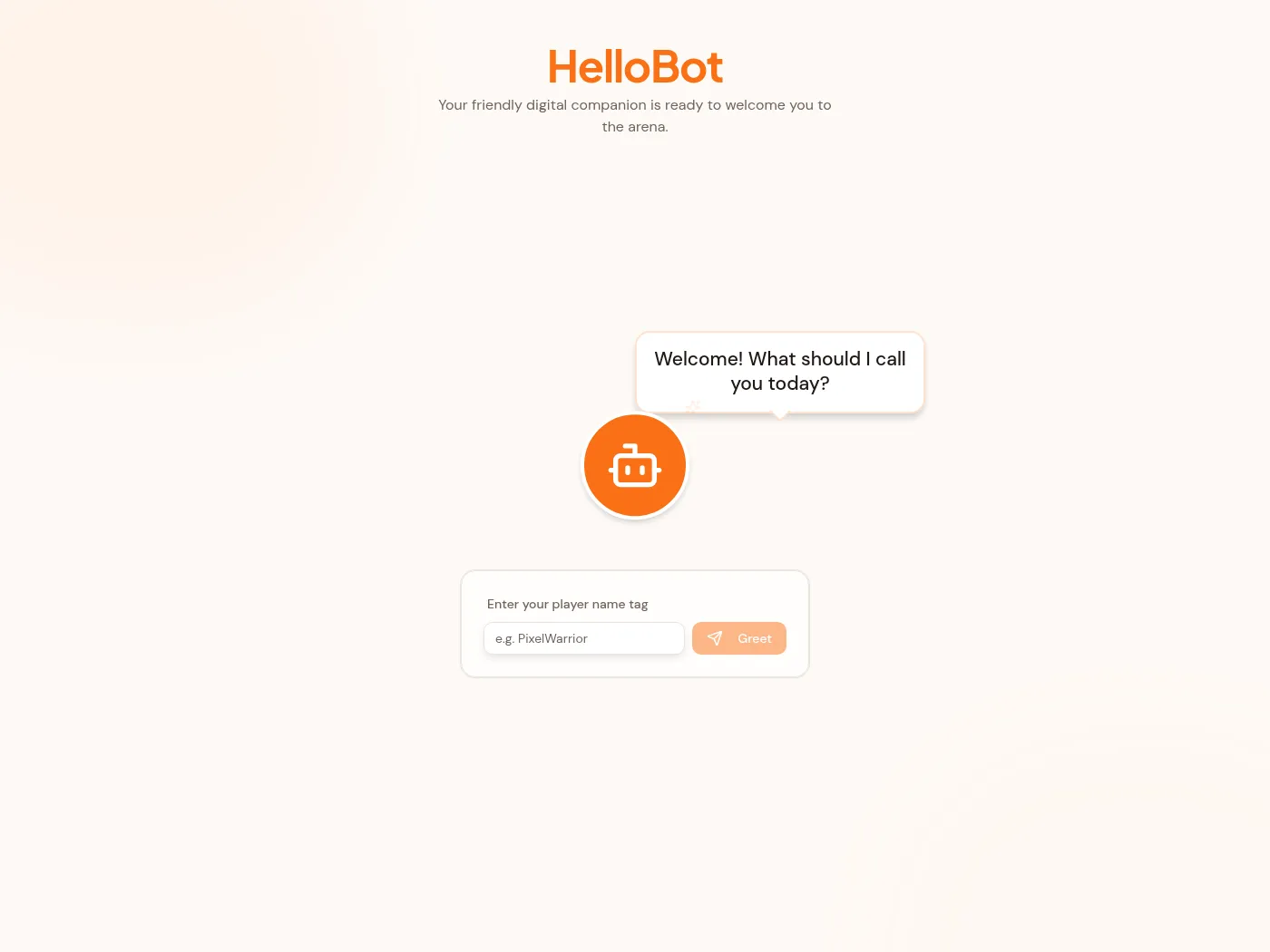 HelloBot Greeter